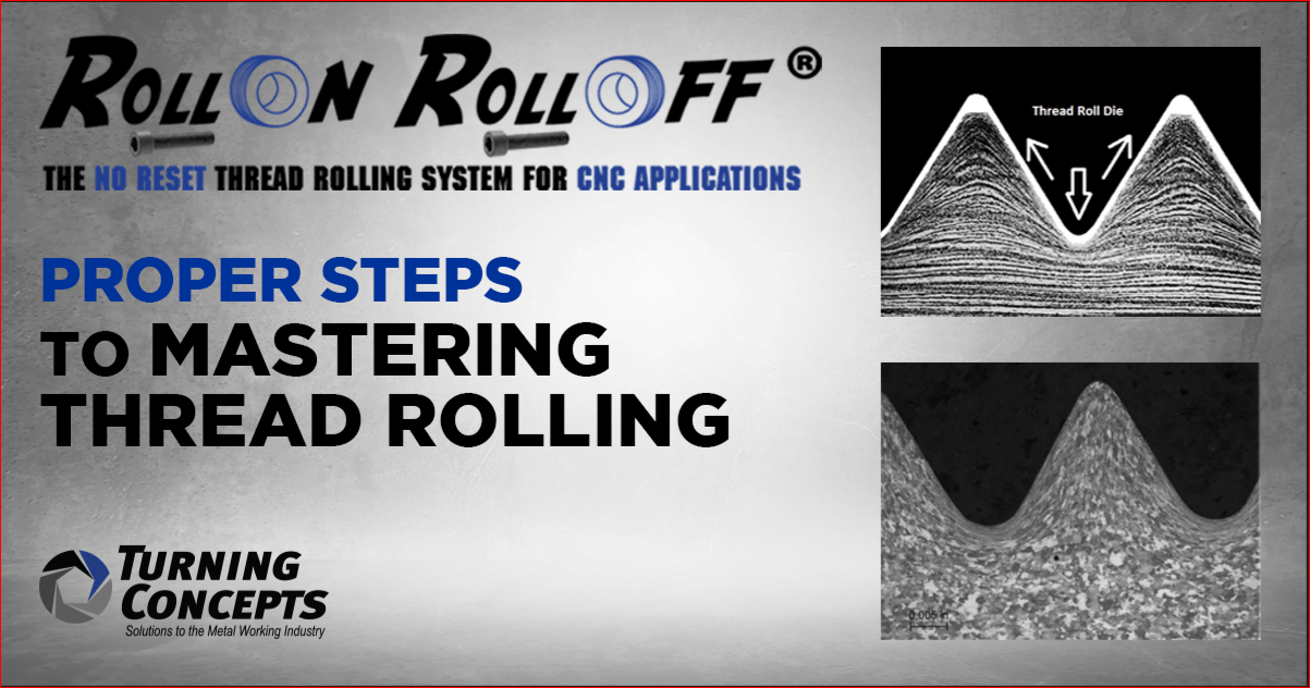 MINI-SERIES OF STEPS TO MASTERING THREAD ROLLING